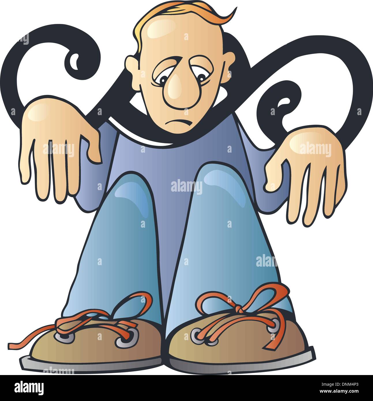 Metaphor illustration of man and law Stock Vector Image & Art - Alamy
