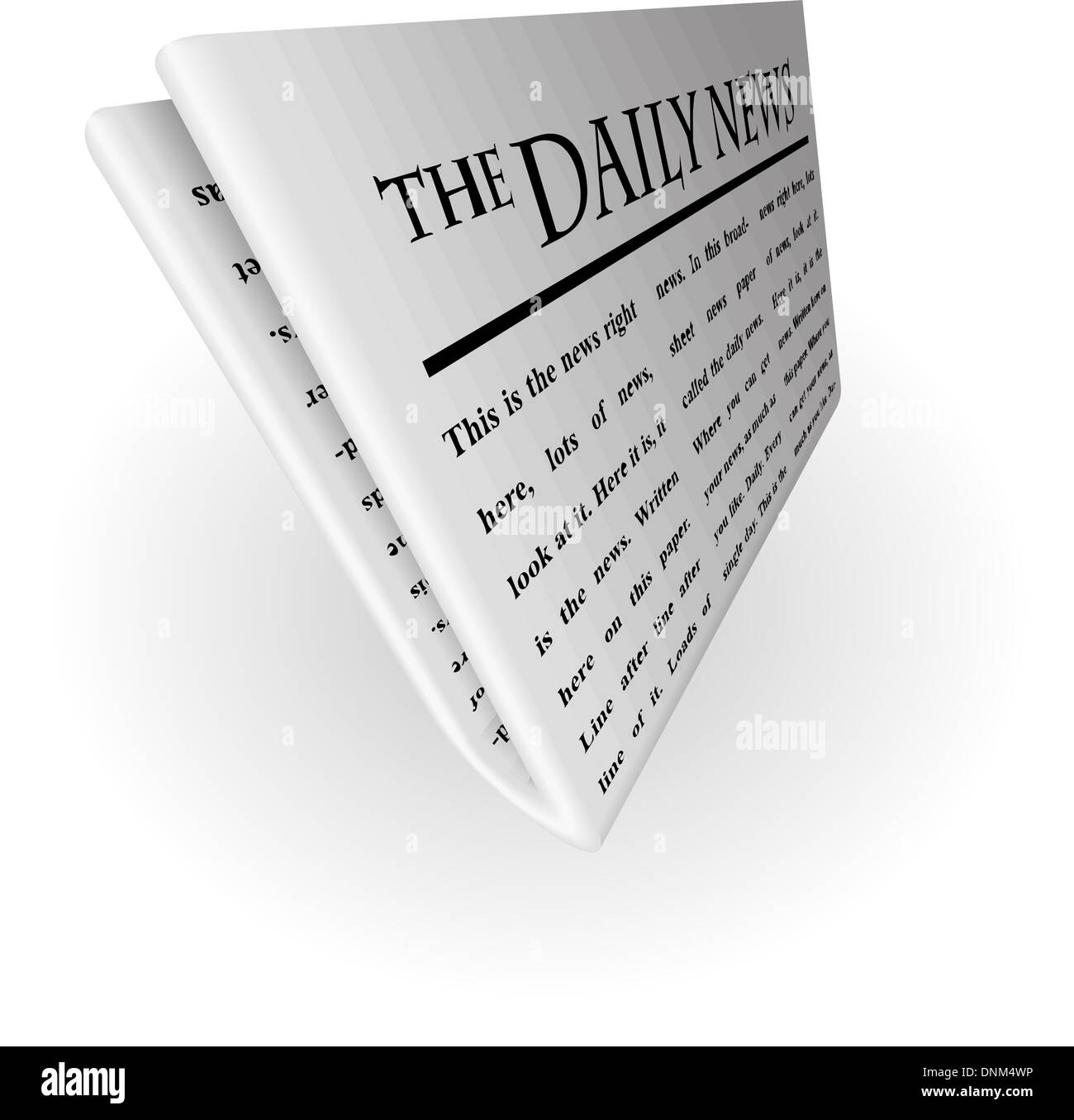 Newspaper text nobody Stock Vector Images - Alamy