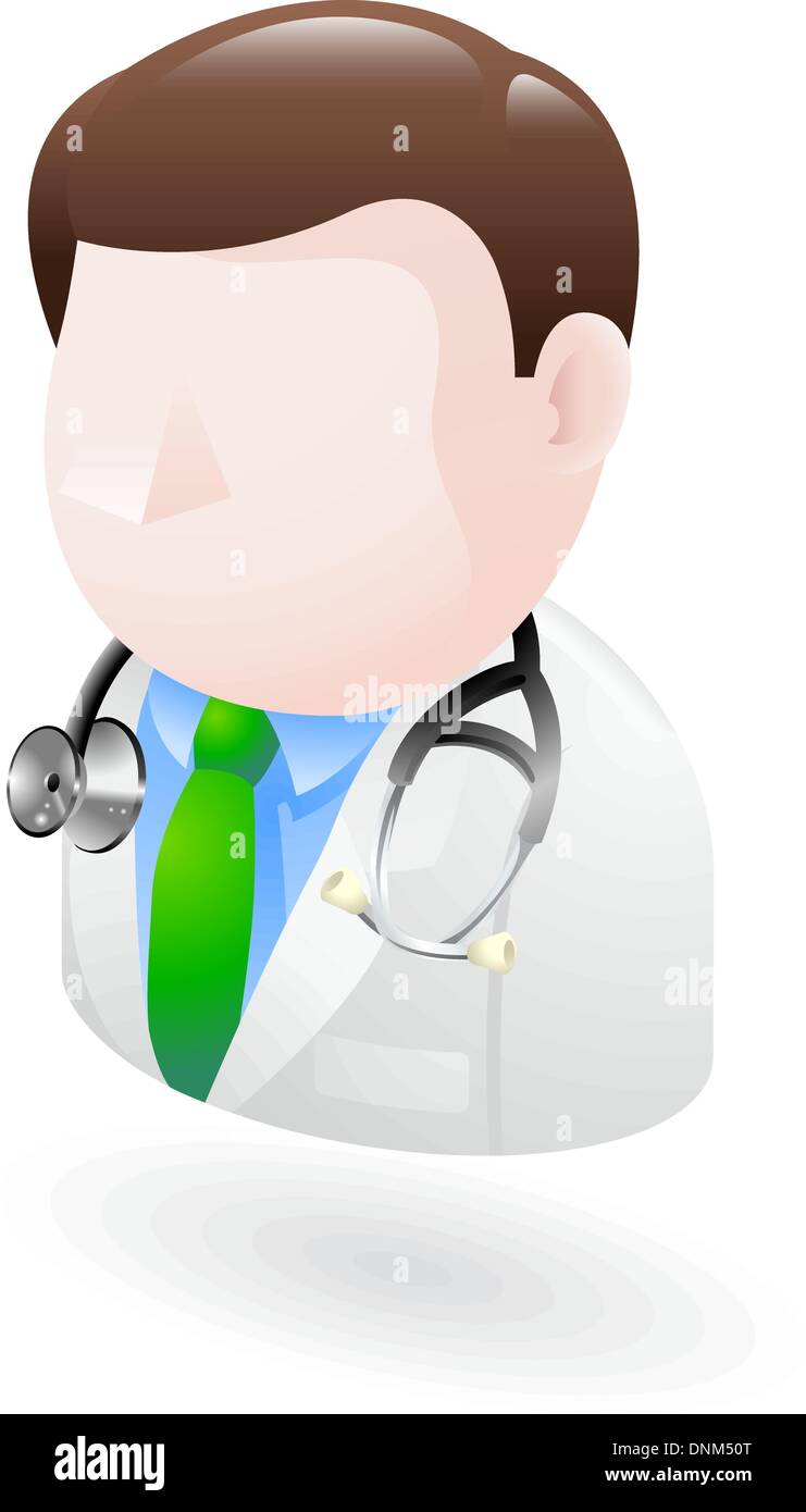 Professional caucasian male doctor Stock Vector Images - Alamy