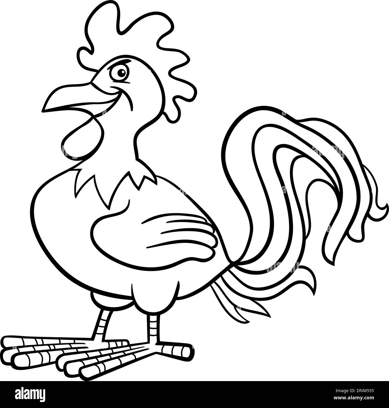 Silly Rooster Clip Art