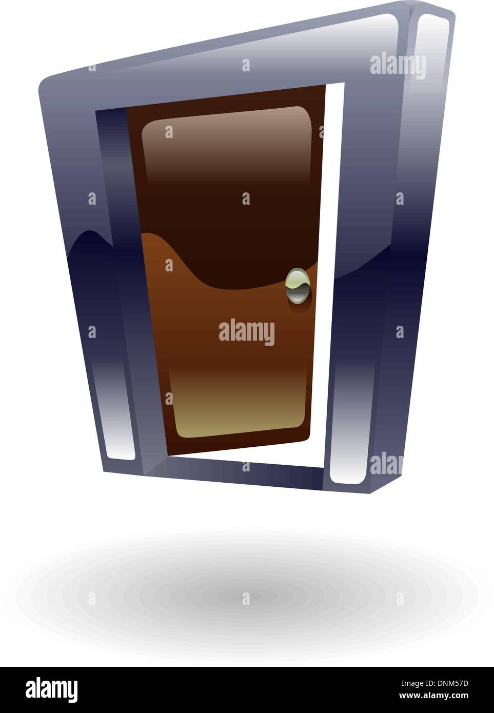 Illustration of a door opening Stock Vector Image & Art - Alamy