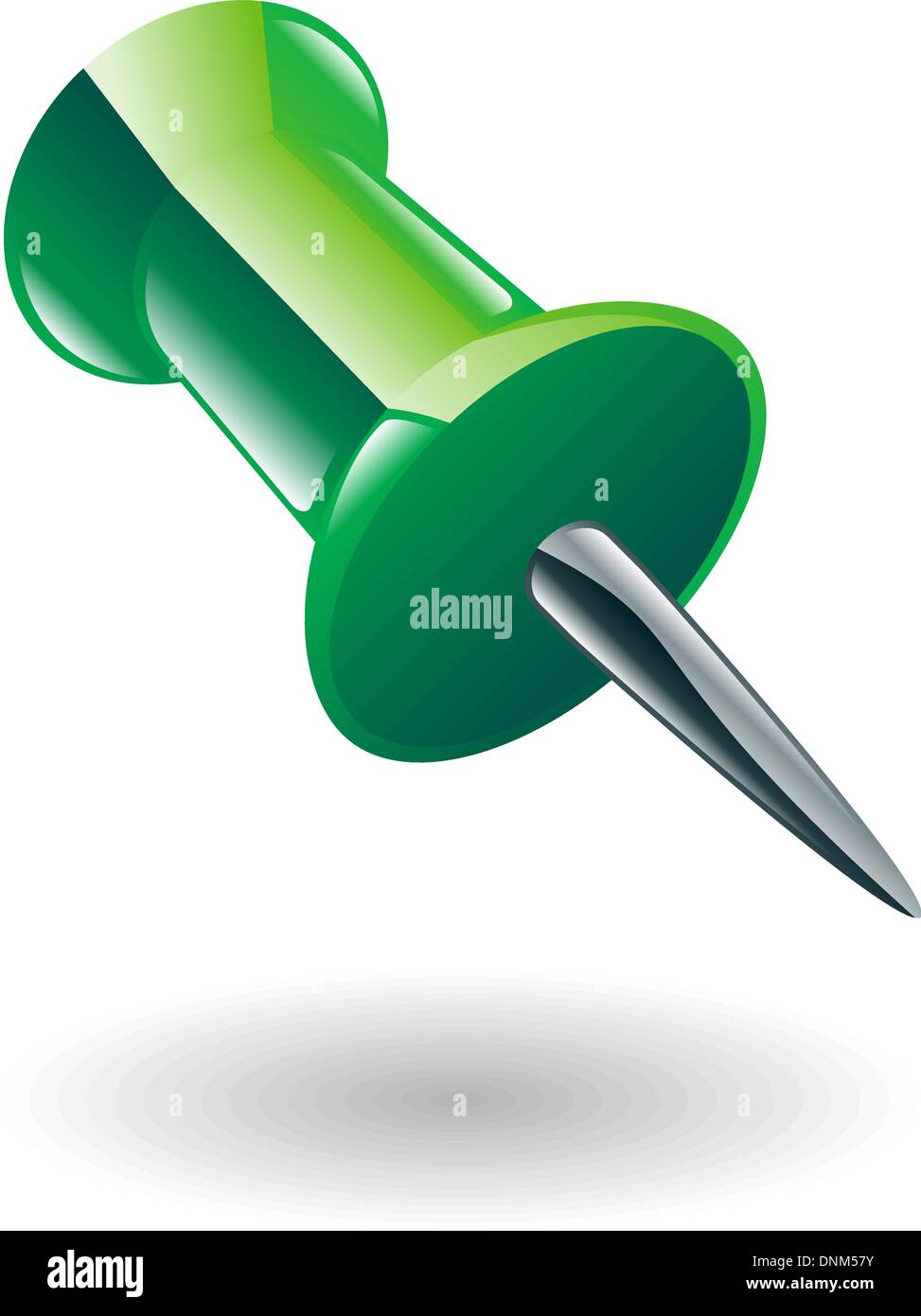 Illustration of a green tack Stock Vector Image & Art - Alamy