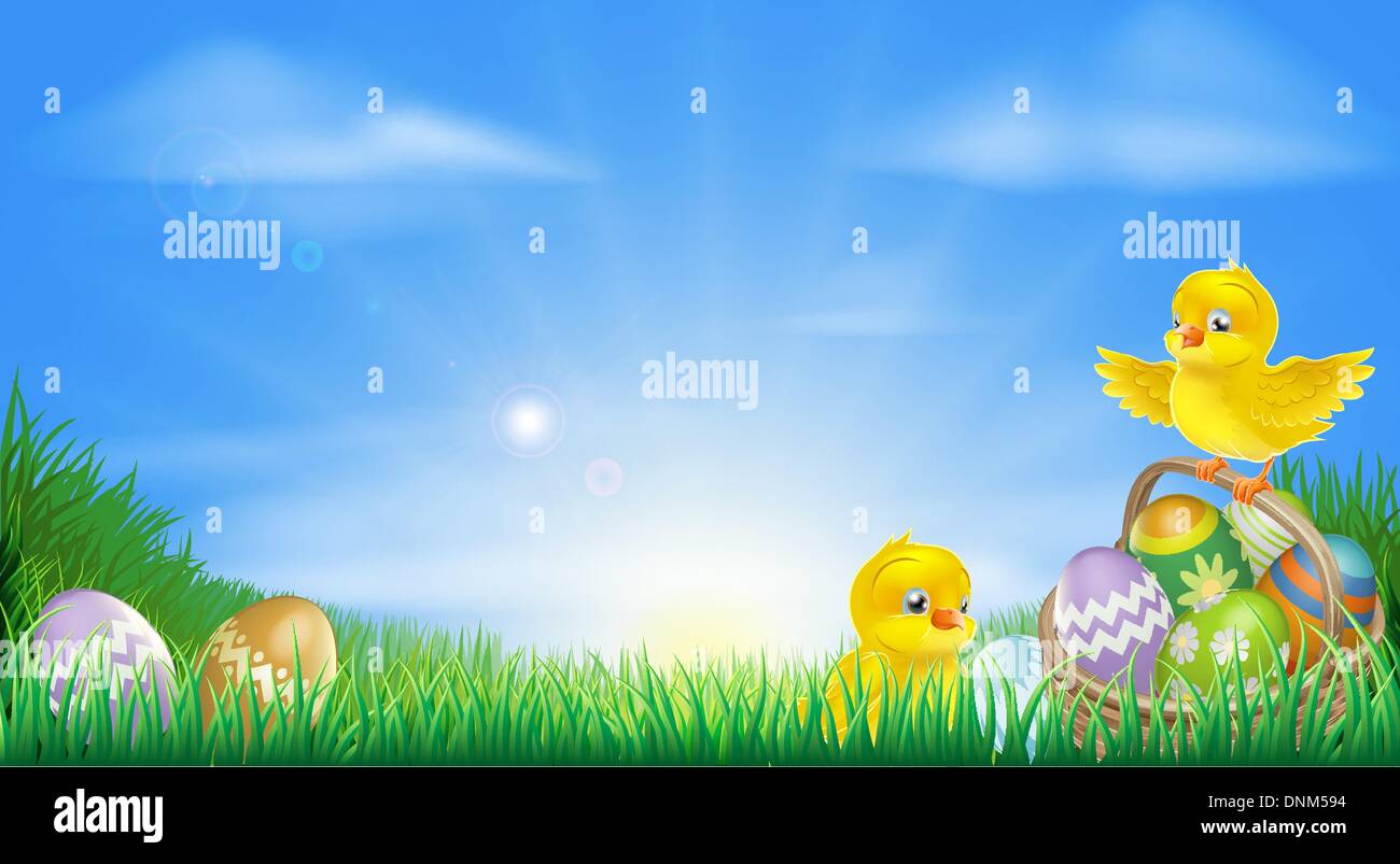 Chicks in the sunlight Stock Vector Images - Alamy