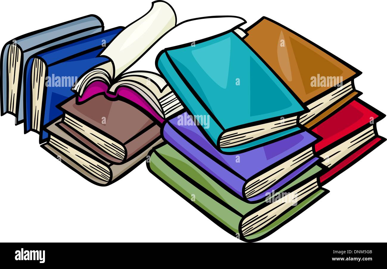 Open book group cartoon Stock Vector Images - Alamy