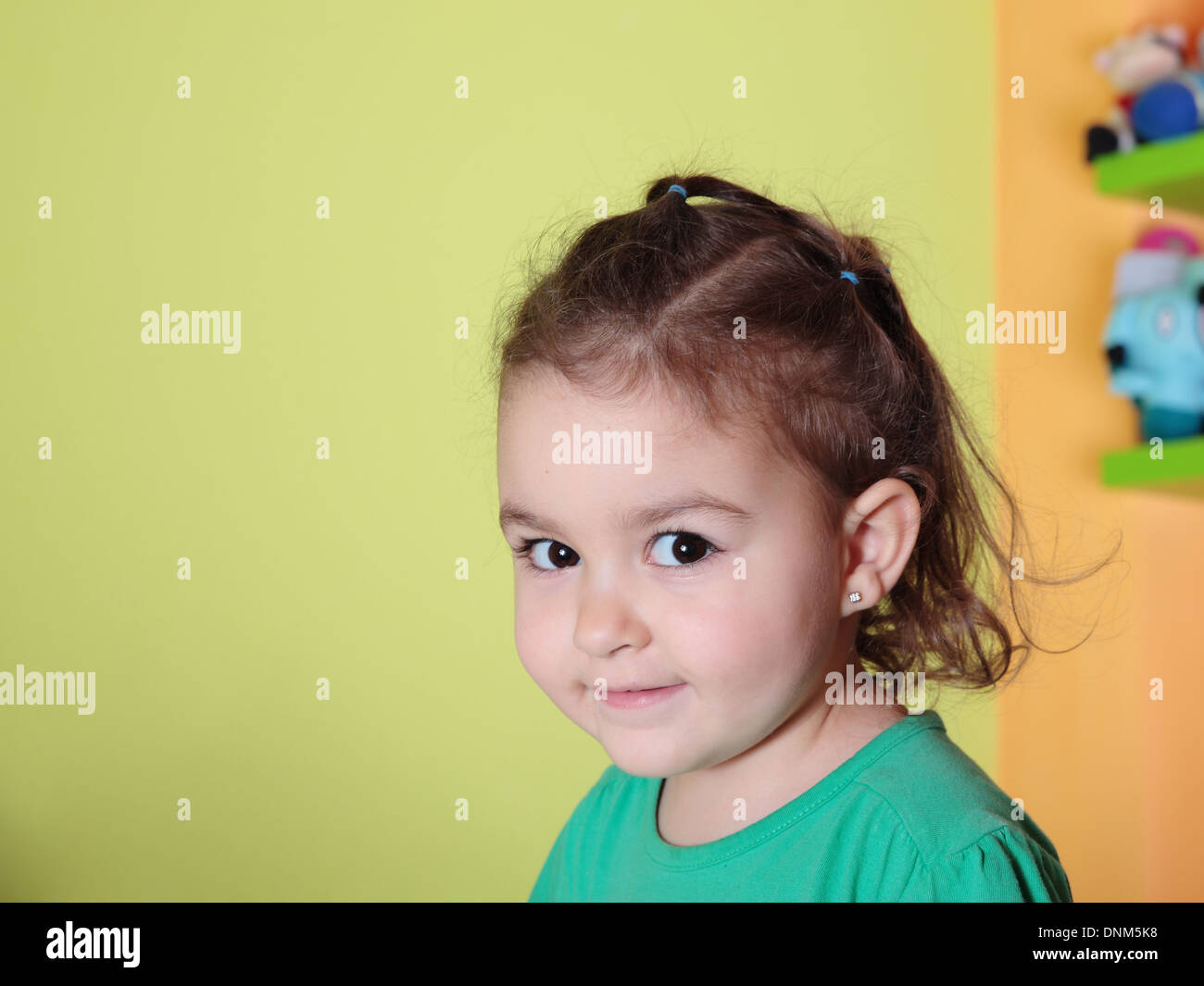 beautiful caucasian girl with a beautiful expression Stock Photo - Alamy