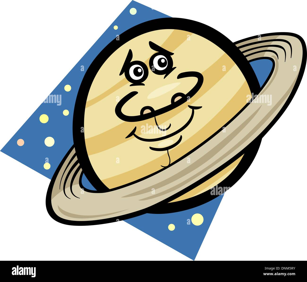 Cartoon Illustration of Funny Saturn Planet Comic Mascot Character ...