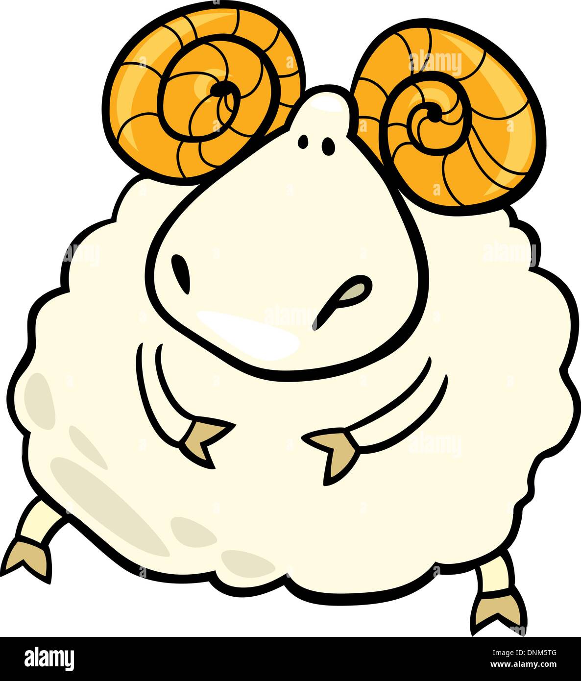 cartoon Illustration of aries zodiac sign Stock Vector Image & Art - Alamy