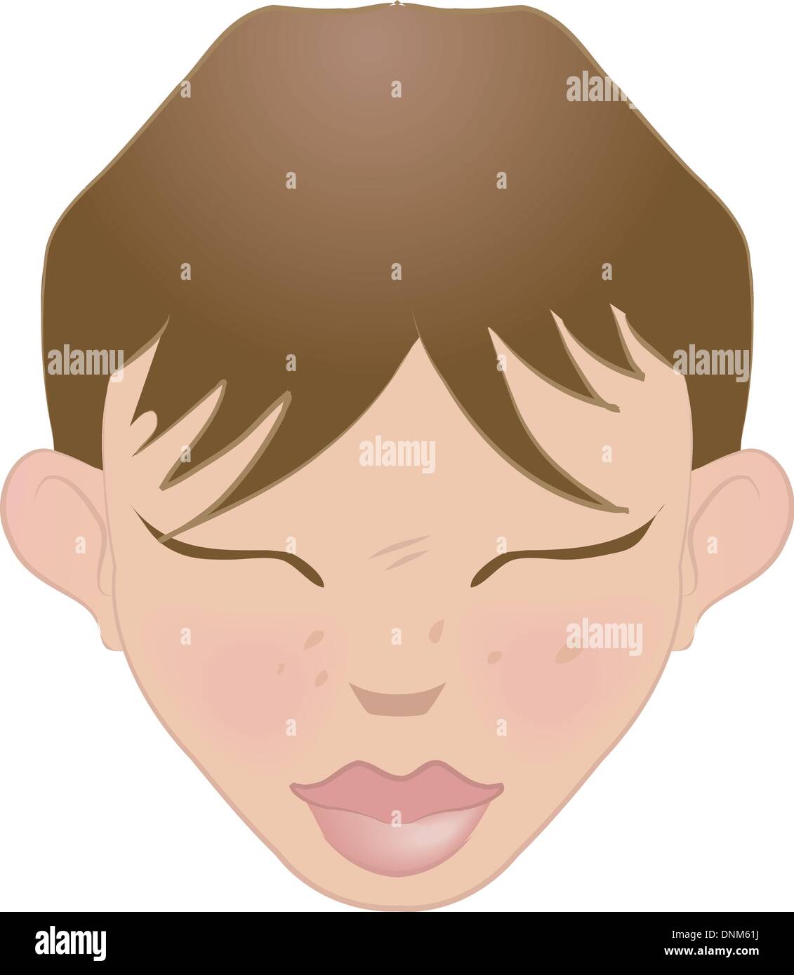 An illustration of a human face, no meshes used Stock Vector Image ...