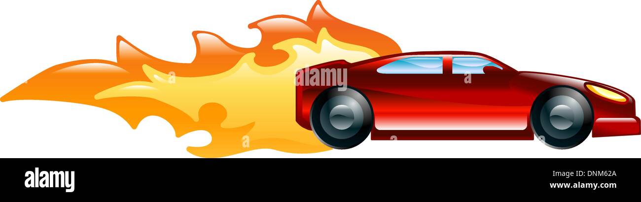 Illustration of a fast car Stock Vector Image & Art - Alamy