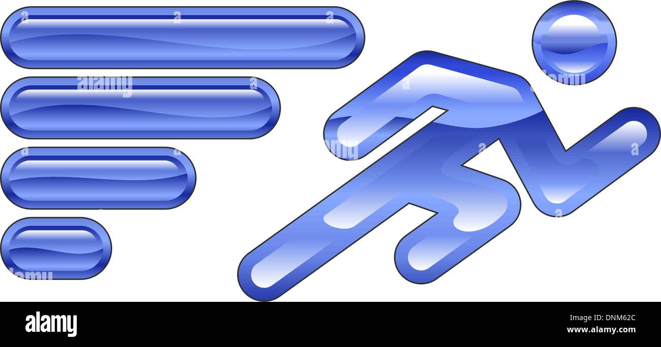 Illustration of a fast man running Stock Vector Image & Art - Alamy