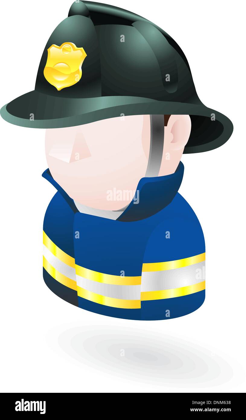 Illustration of a fireman Stock Vector Image & Art - Alamy