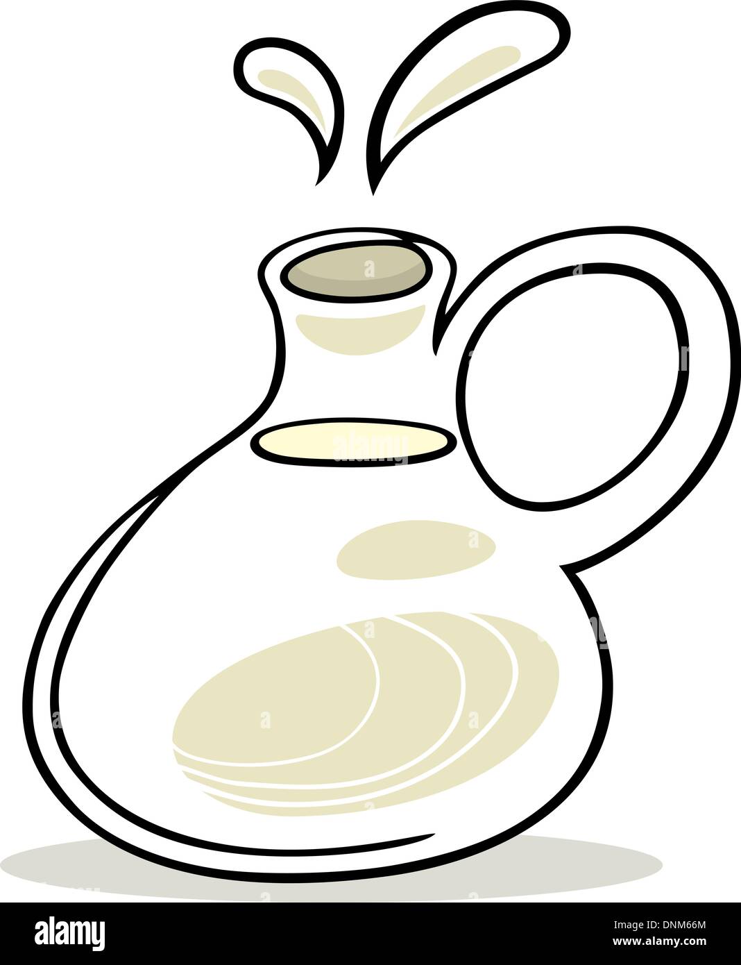 illustration of pot with milk Stock Vector Image & Art - Alamy