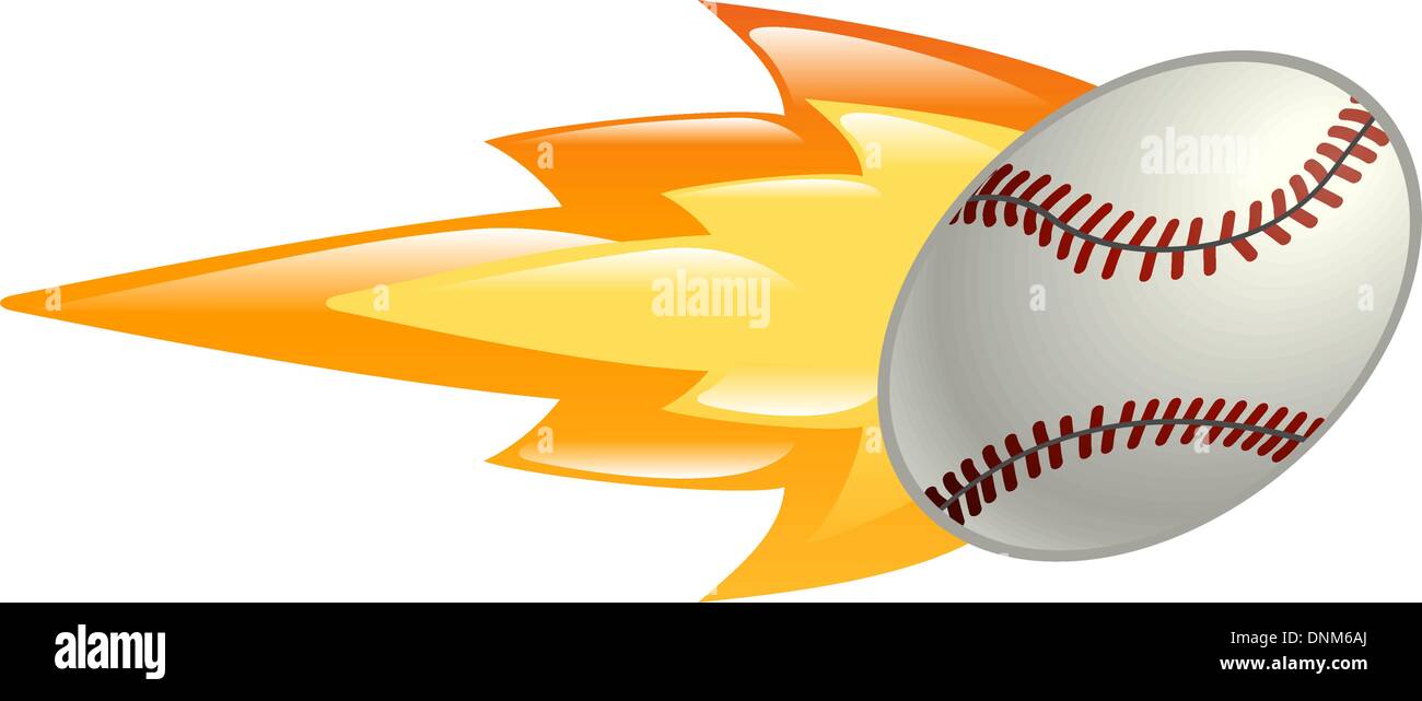 Vector baseball ball fire hi-res stock photography and images - Alamy