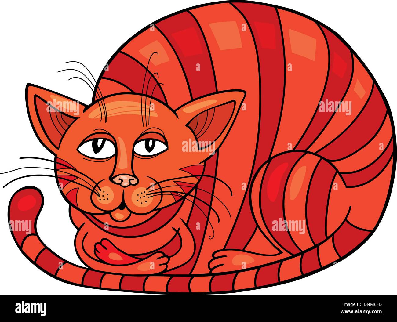 Sleepy tomcat Stock Vector Images - Alamy