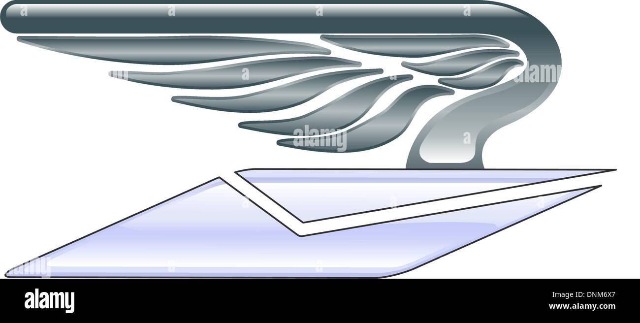 Illustration of flying mail icon Stock Vector Image & Art - Alamy