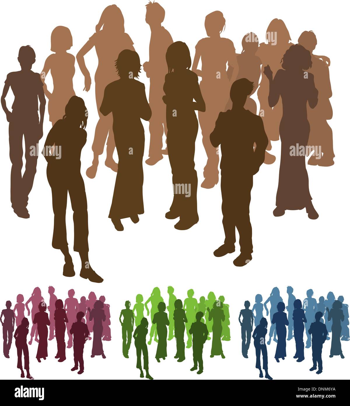 Friends Hugging Silhouette