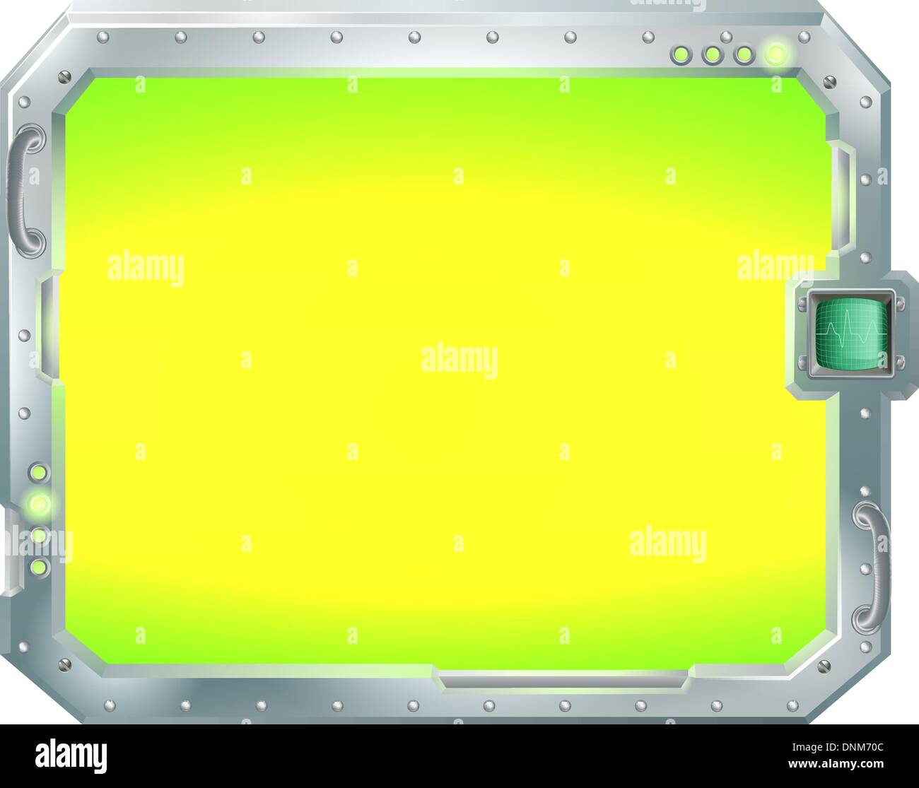 Illustration of a futuristic screen or sign border frame Stock Vector ...