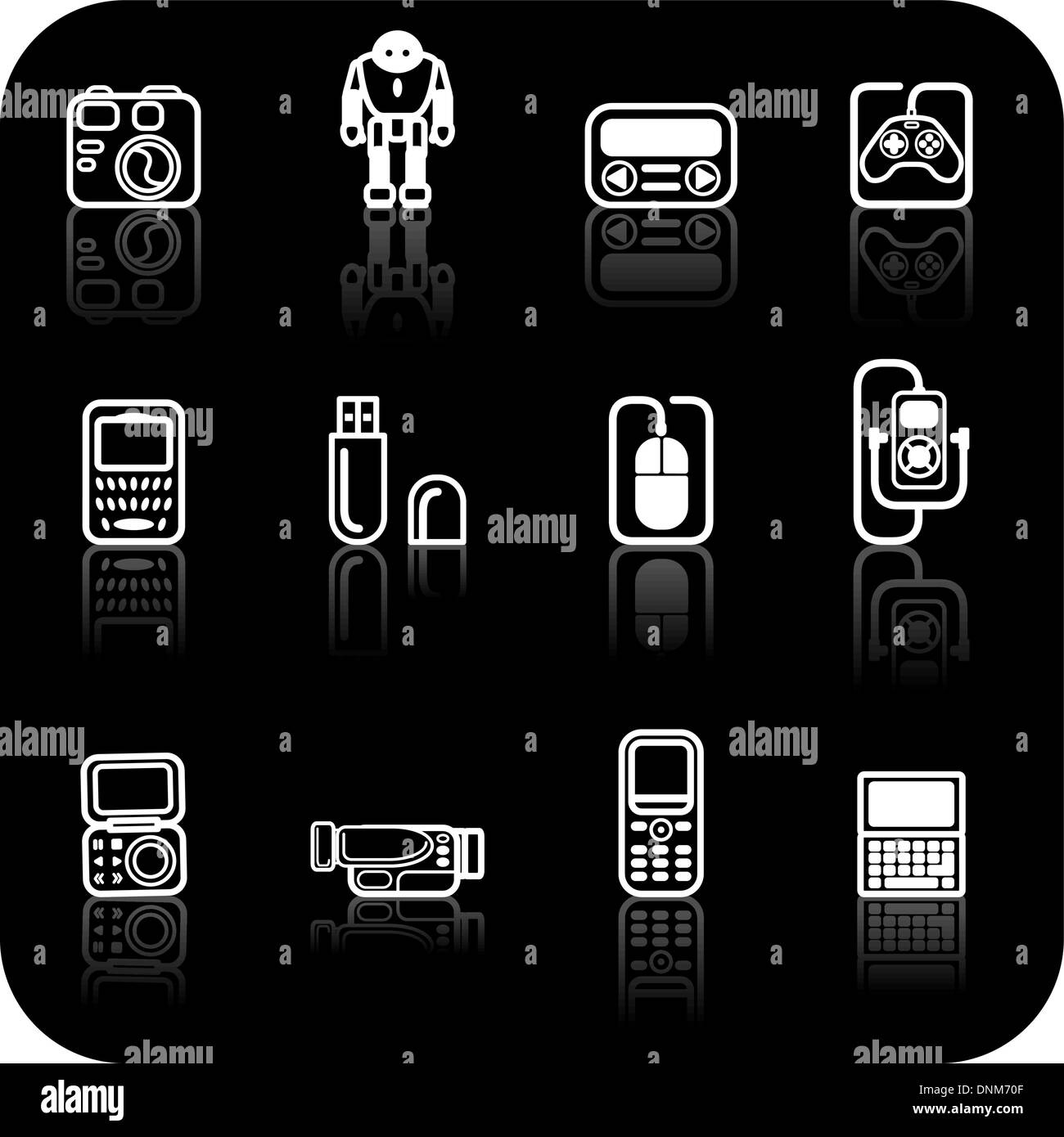 Black toy mouse on Stock Vector Images - Alamy