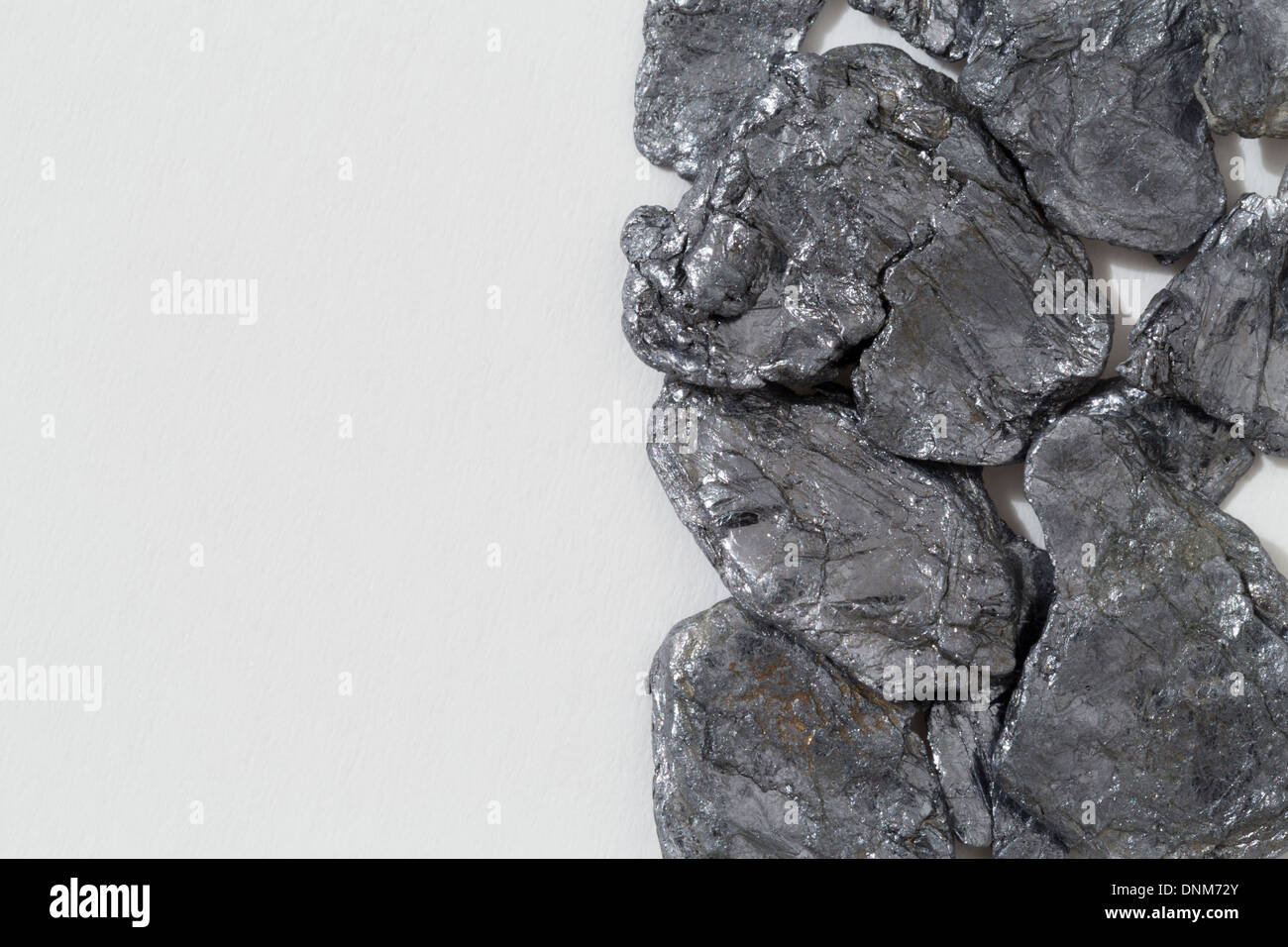 A macro photograph of the mineral Molybdenite. Found in southern ...