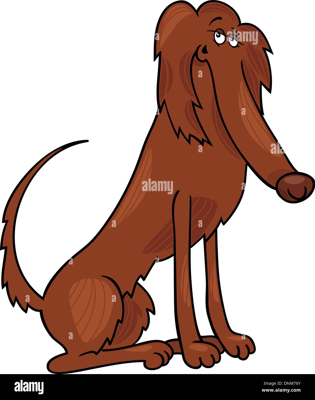 Cartoon Illustration of Funny Purebred Irish Setter Dog Stock Vector ...