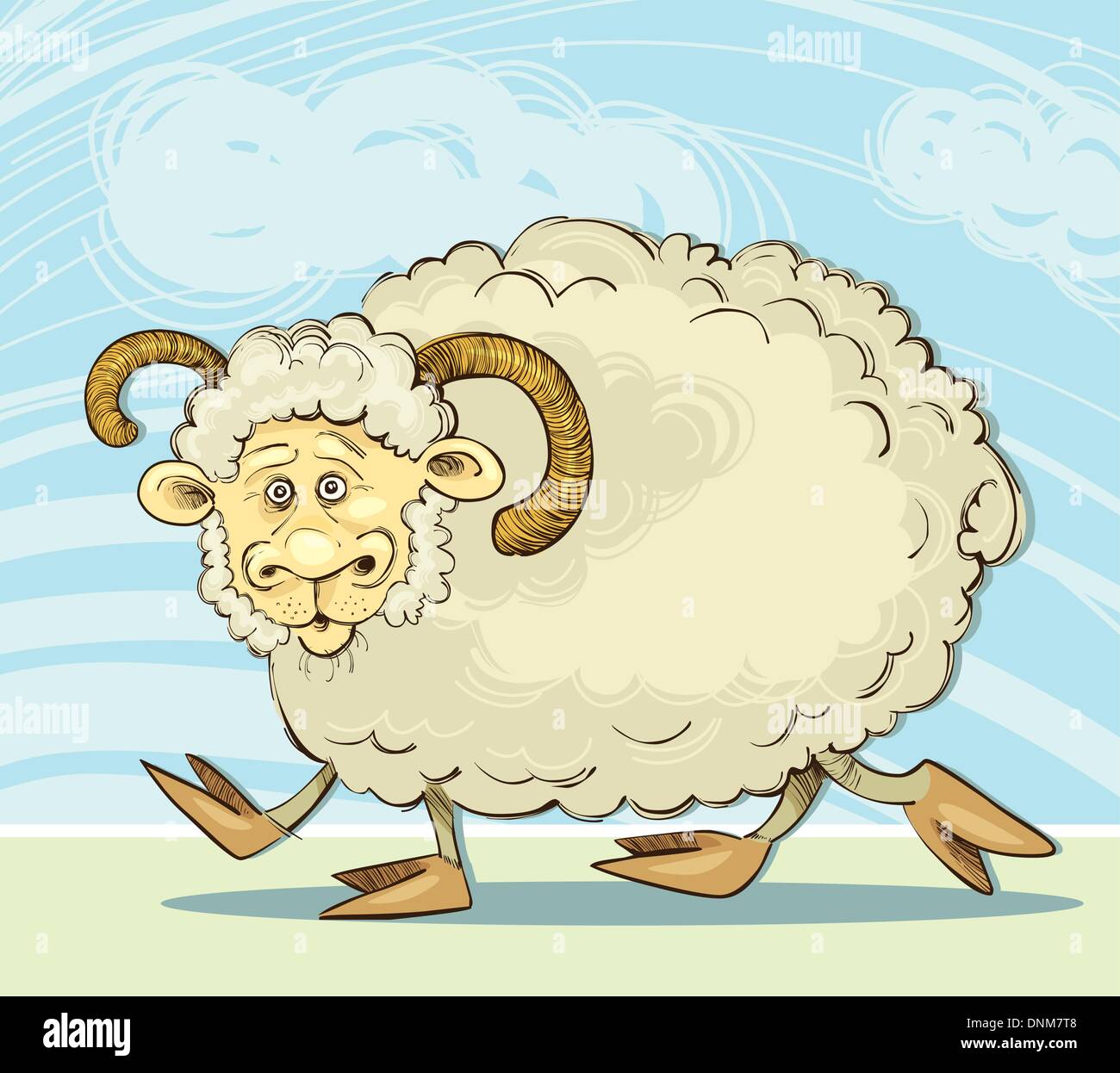 Illustration of funny ram Stock Vector Image & Art - Alamy