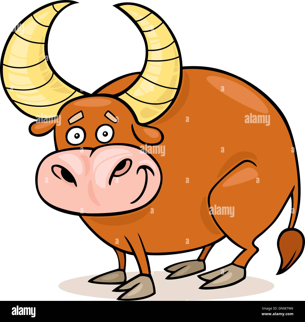 Cartoon illustration of zodiac taurus Stock Vector Image & Art - Alamy