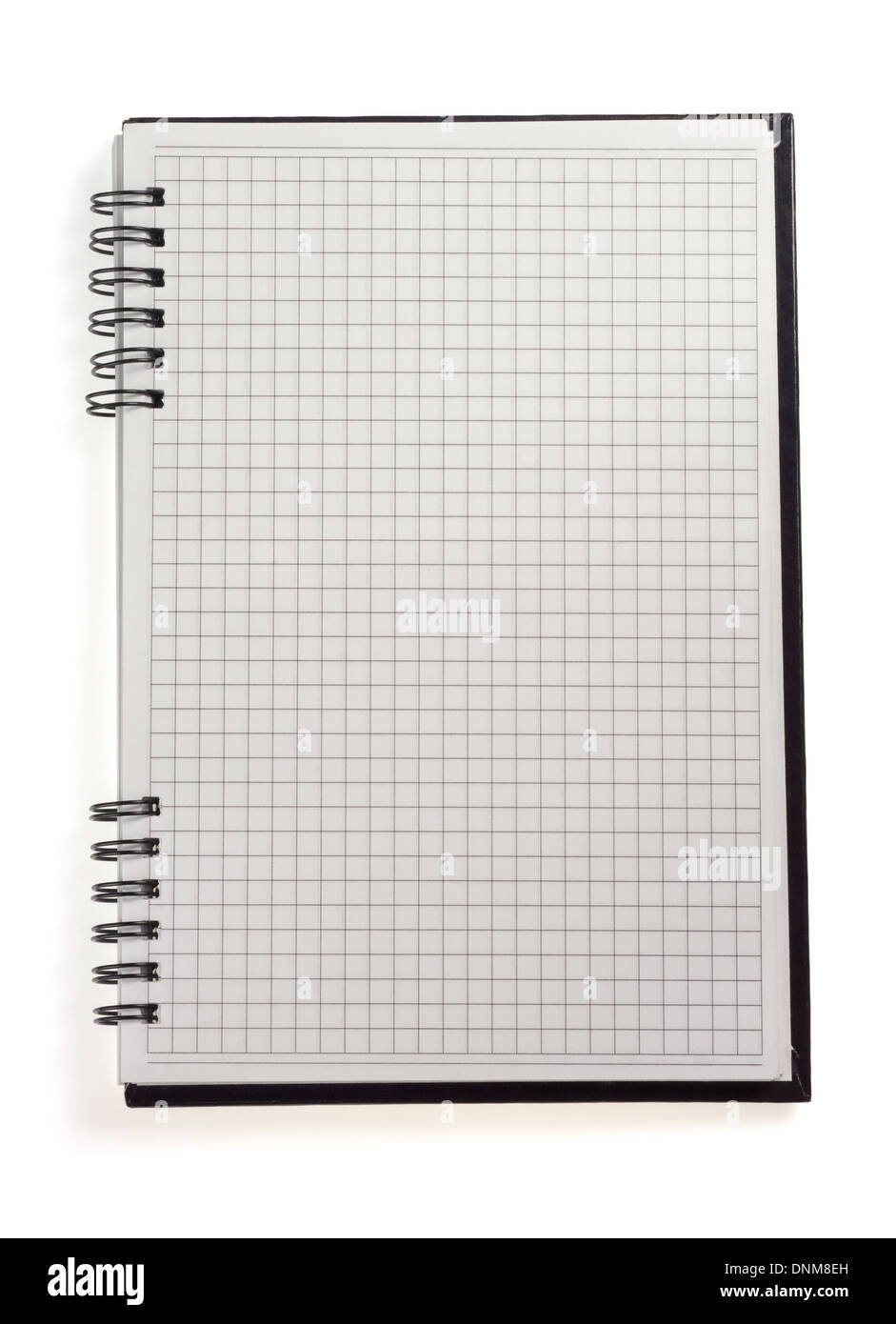 checked note paper isolated on white background Stock Photo - Alamy