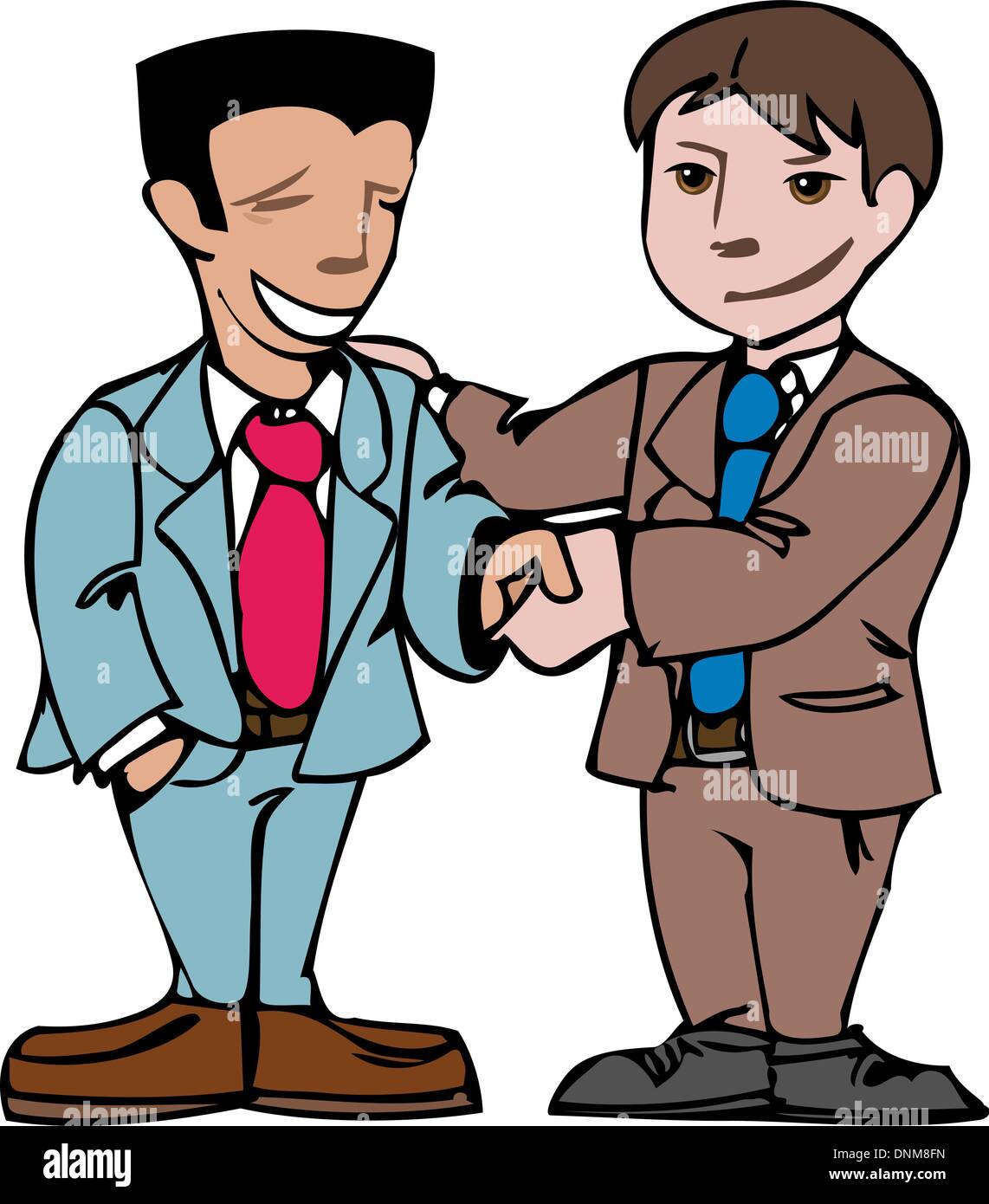 People Shaking Hands Cartoon