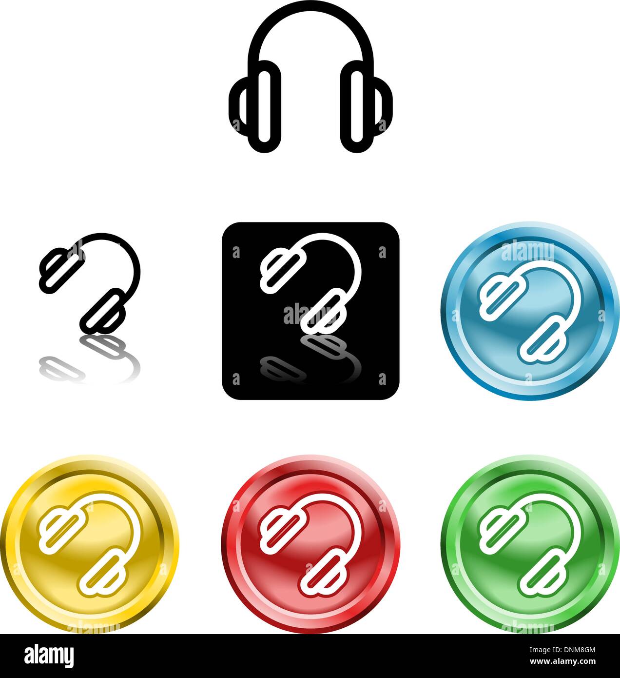 Several versions of an icon symbol of a stylised Stock Vector Image ...