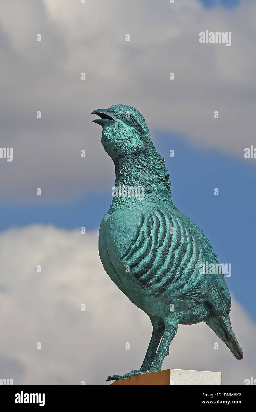 Red-legged Partridge (Alectoris rufa) sculpture Stock Photo - Alamy