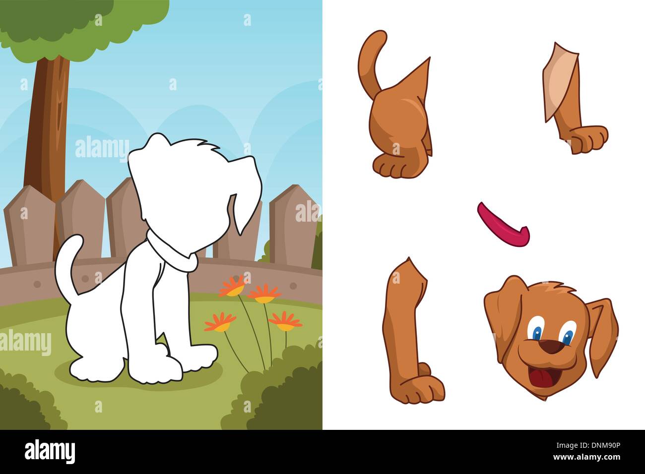 Jigsaw puzzle clip art cartoon hi-res stock photography and images - Alamy