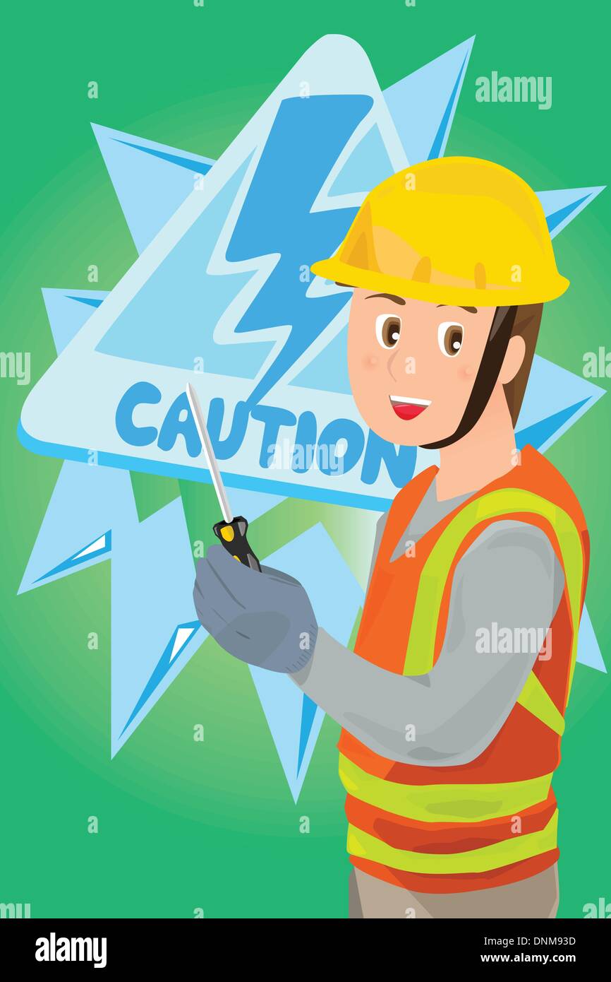 Electrical safety cartoon hi-res stock photography and images - Alamy