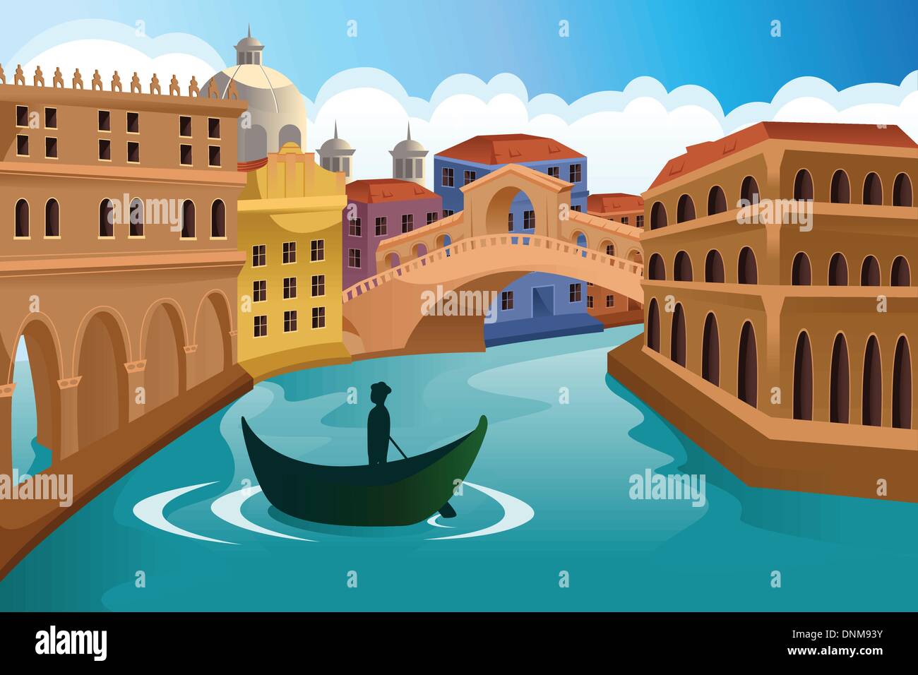 A vector illustration of a European city scene Stock Vector Image & Art ...