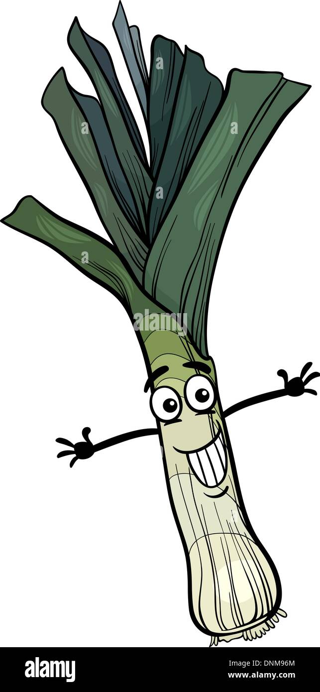 Cartoon illustration funny comic leek hi-res stock photography and ...