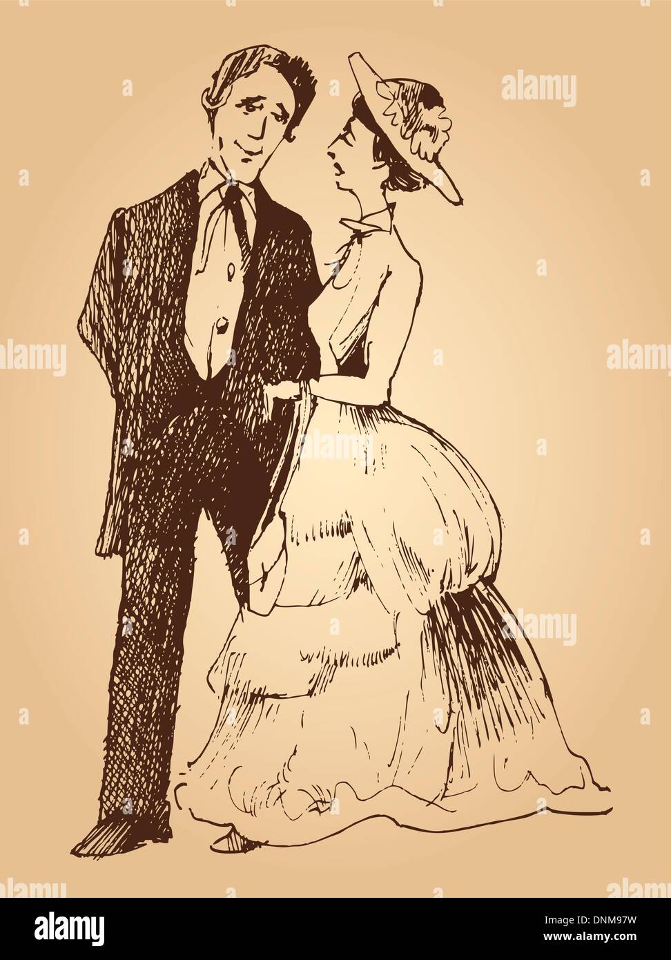 Distinguished woman Stock Vector Images - Alamy