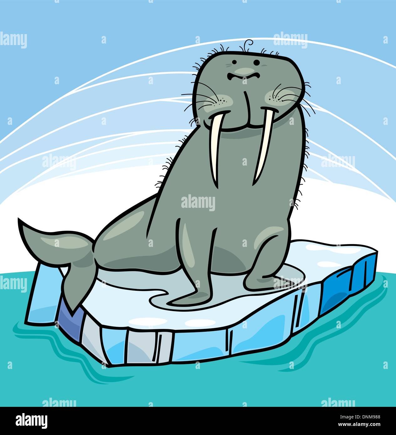 Floating ice arctic sea Stock Vector Images - Alamy