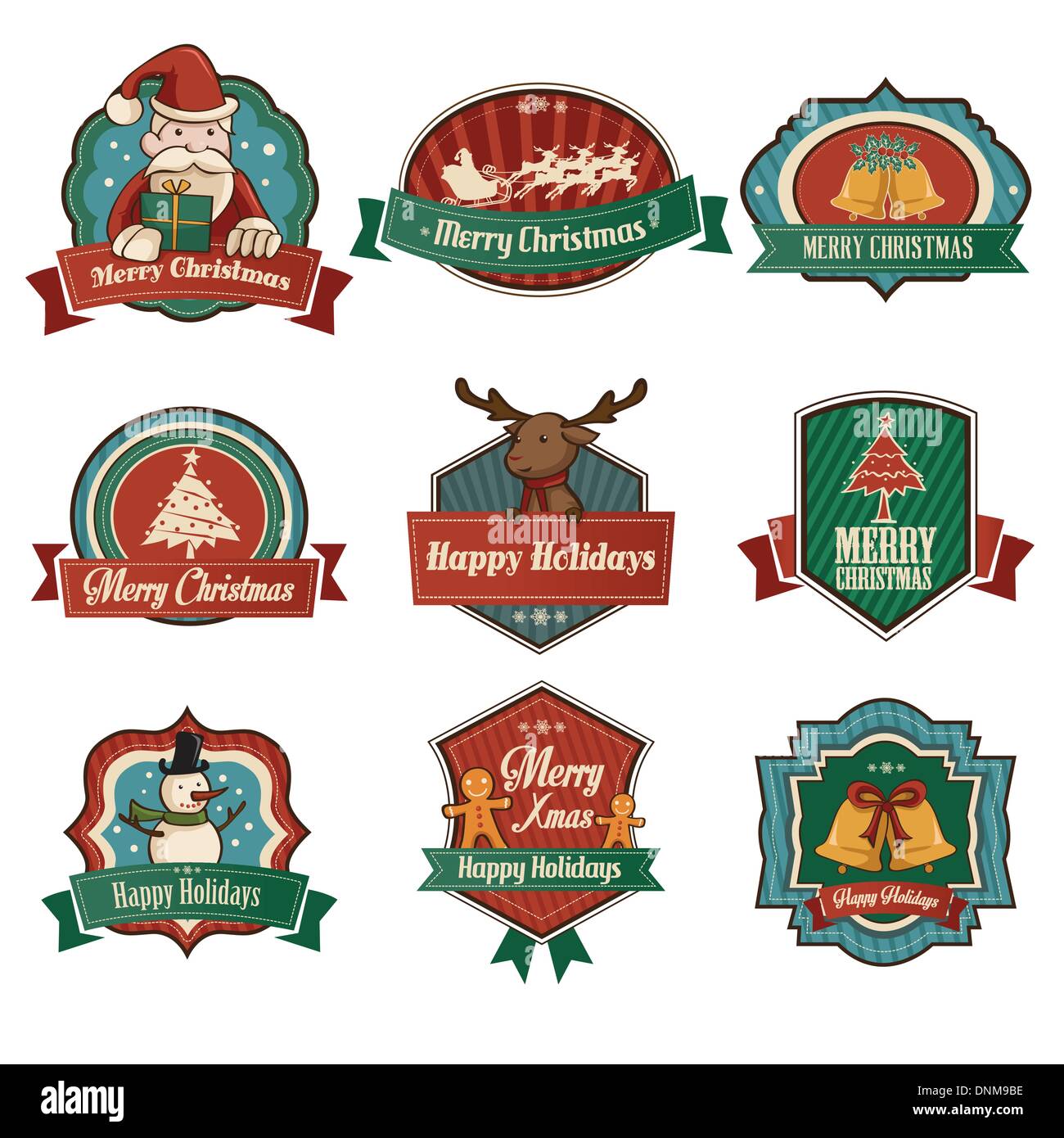 Retro christmas designs hi-res stock photography and images - Alamy