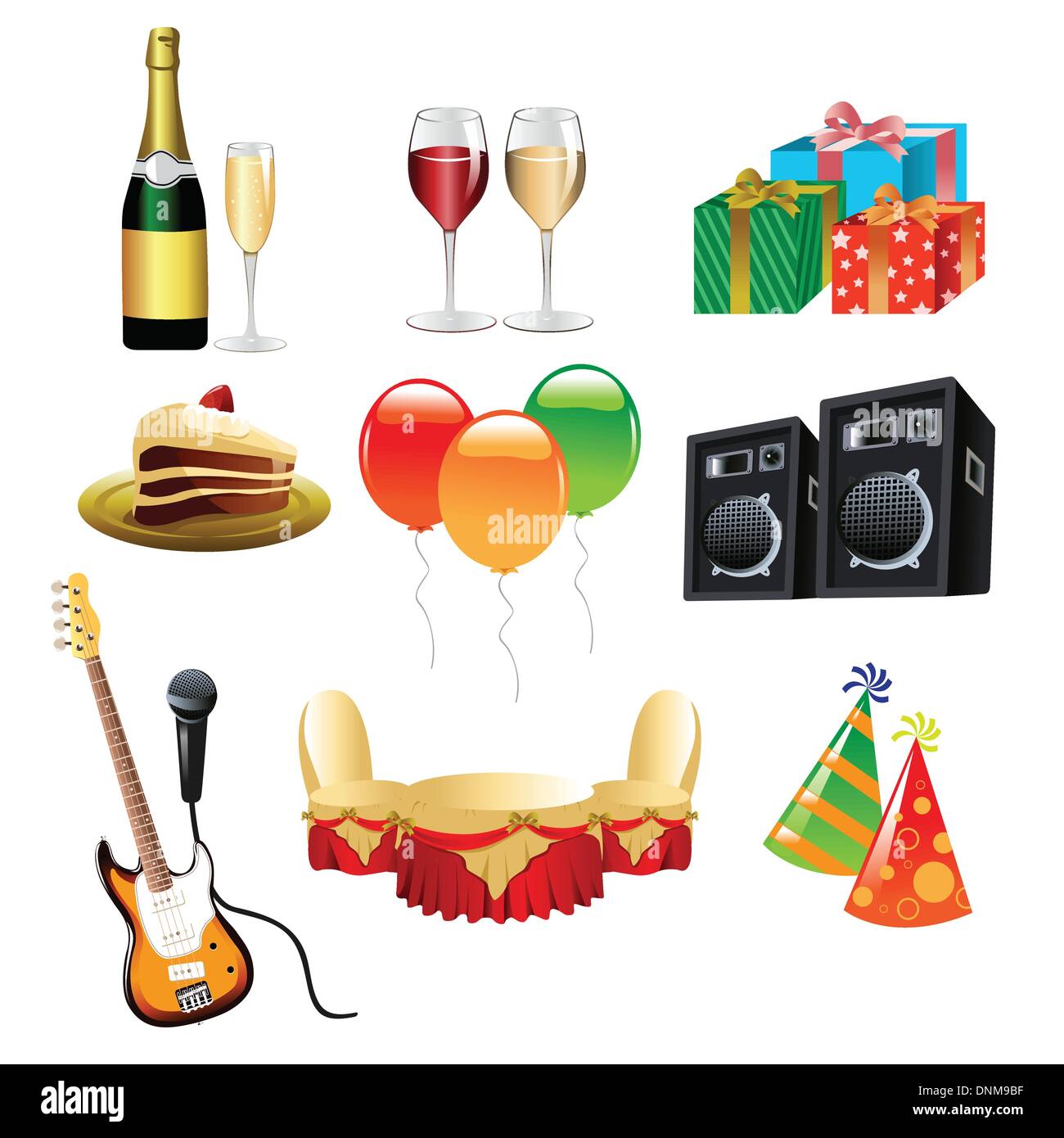 Cocktail party vector vectors hi-res stock photography and images - Alamy