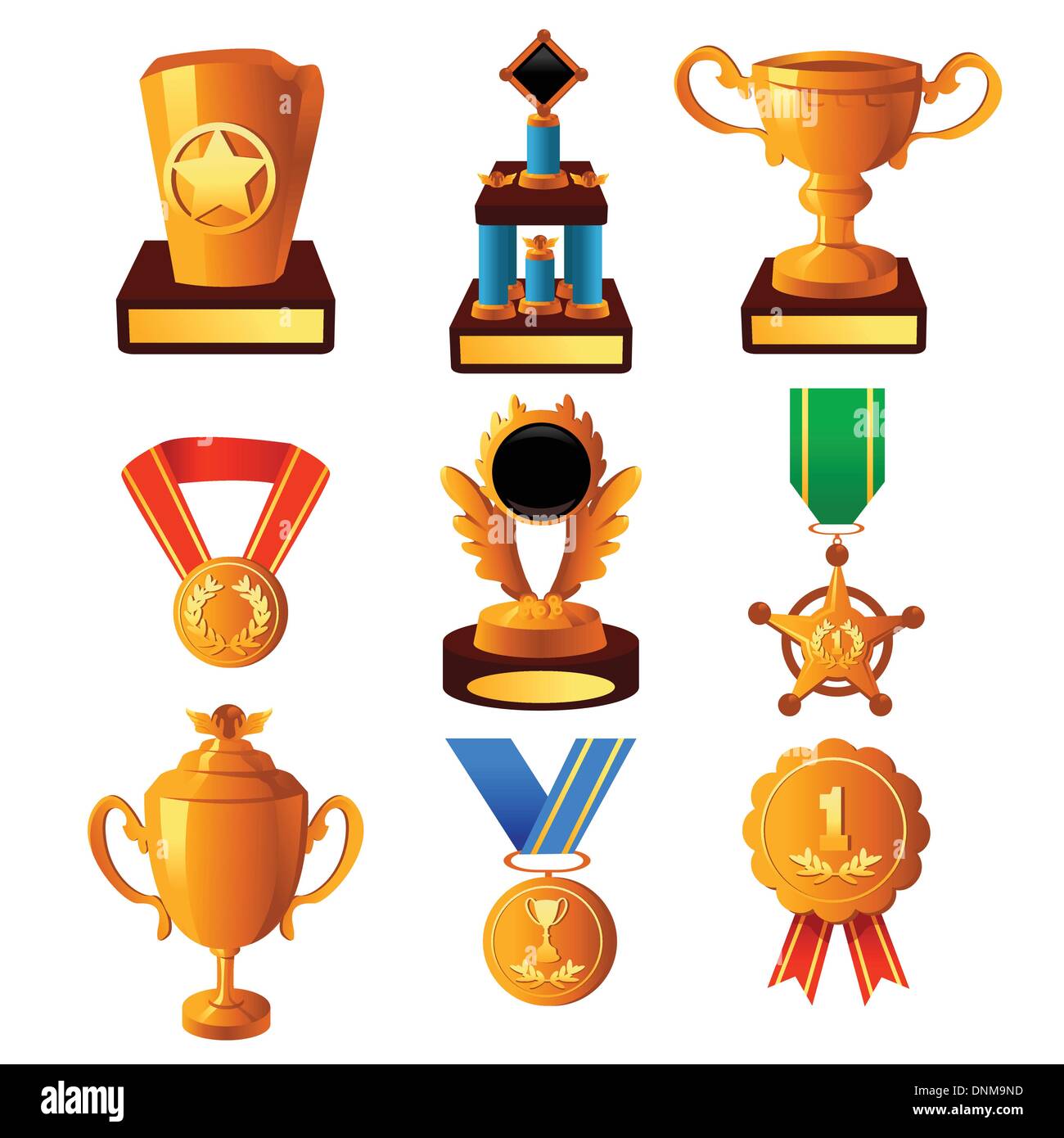Trophy vector vectors hi-res stock photography and images - Alamy