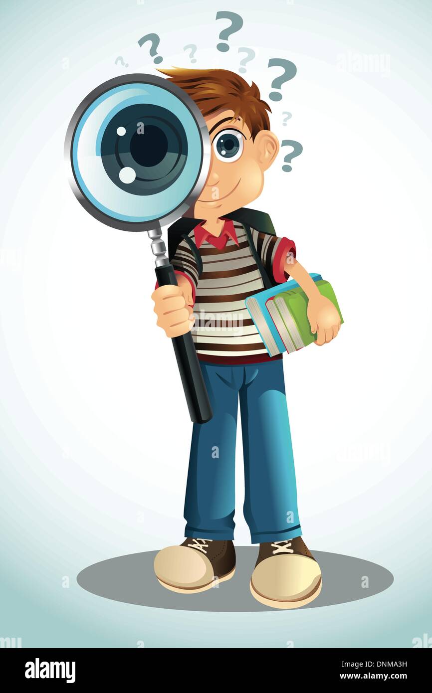 Student male books Stock Vector Images - Alamy