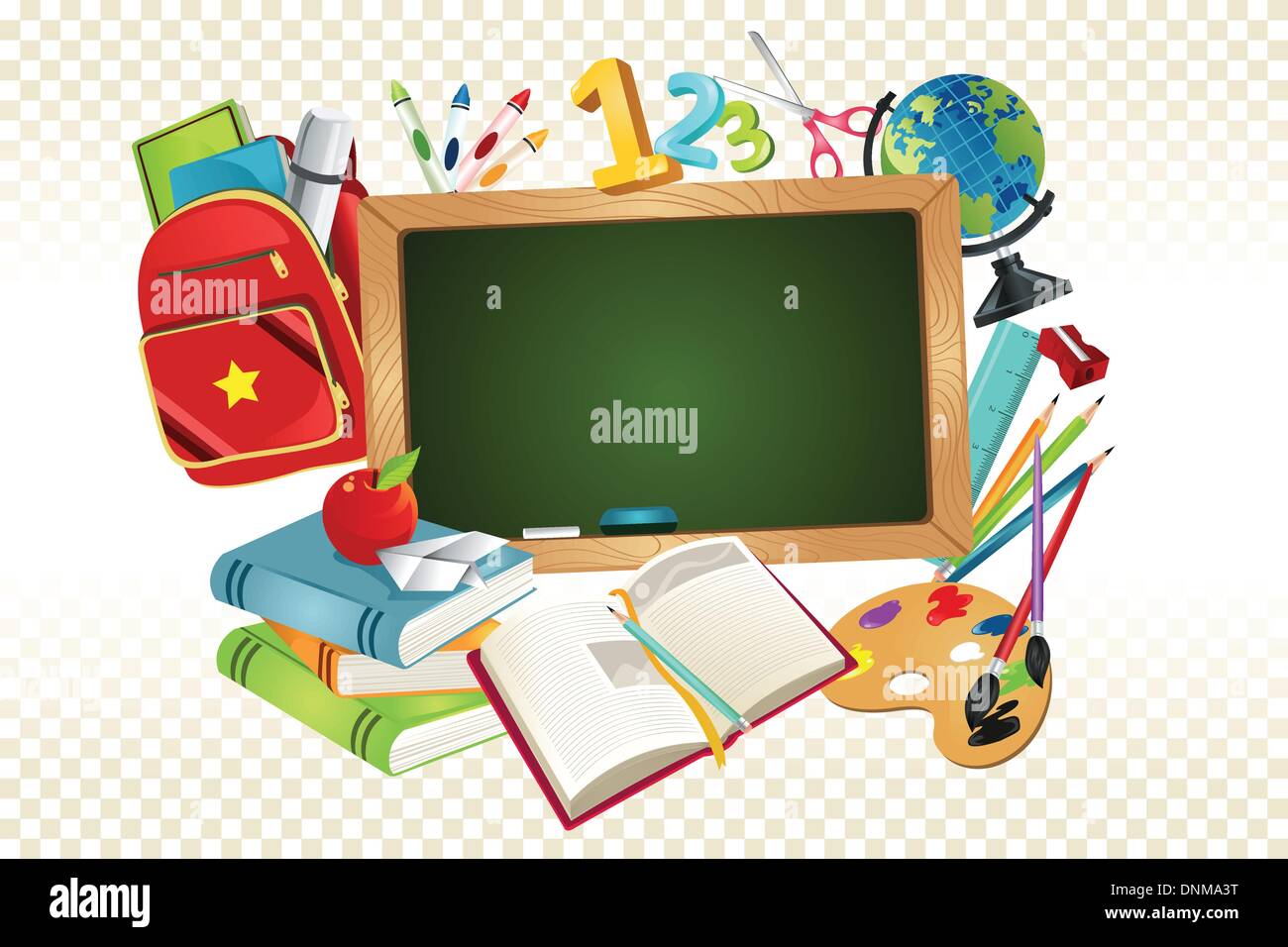 School backpack vector Stock Vector Images - Alamy