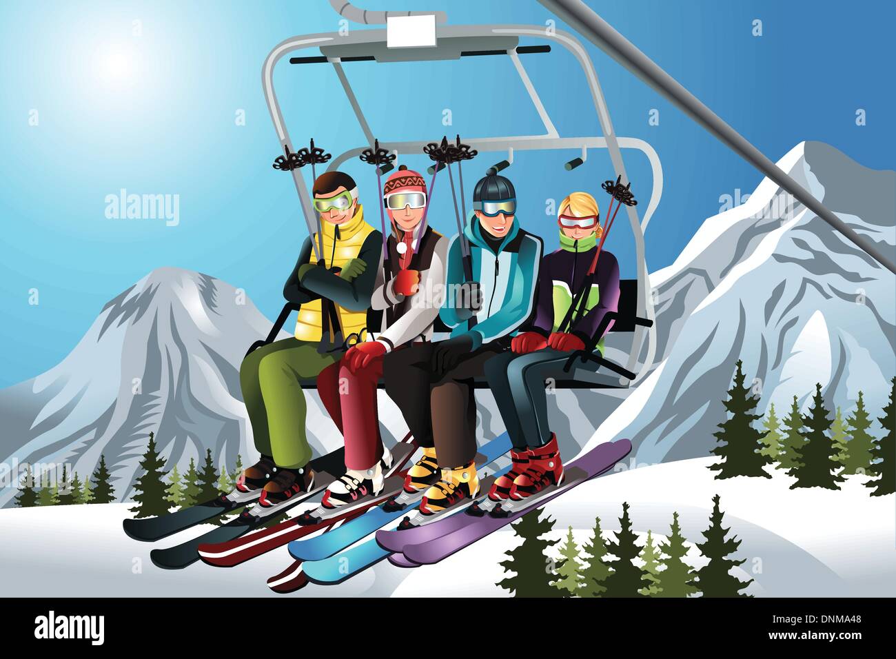 Ski Mountain Clip Art