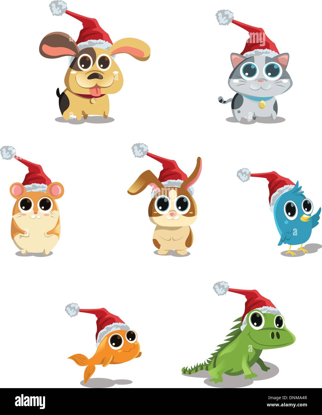 Rabbit wearing santa hat hi-res stock photography and images - Alamy