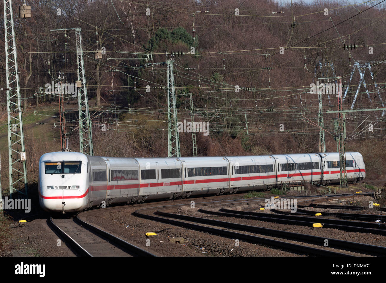 German Railways InterCity Express passenger train Cologne Germany Stock ...