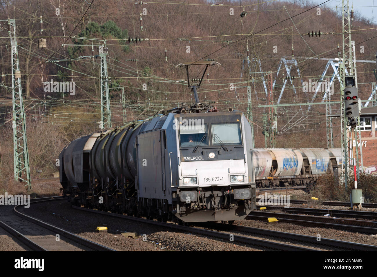 German railways freight trains hi-res stock photography and images - Alamy