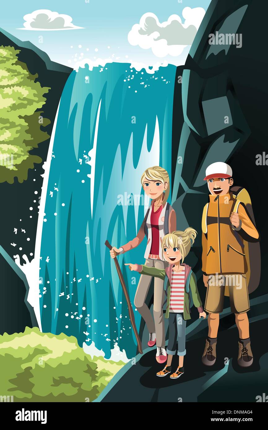 Hiking illustration Stock Vector Images - Alamy