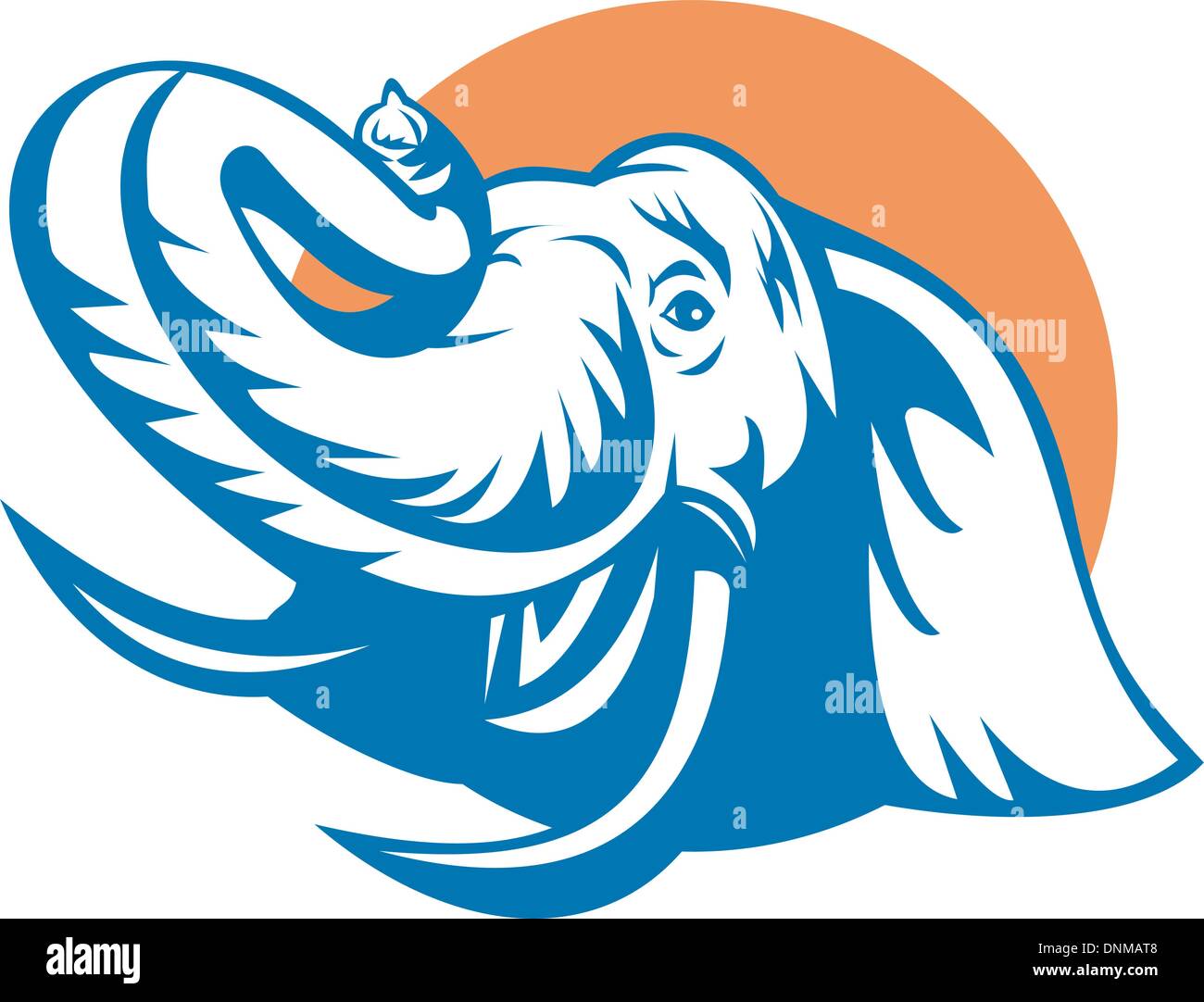 African Bull Elephant Stock Vector Images - Alamy