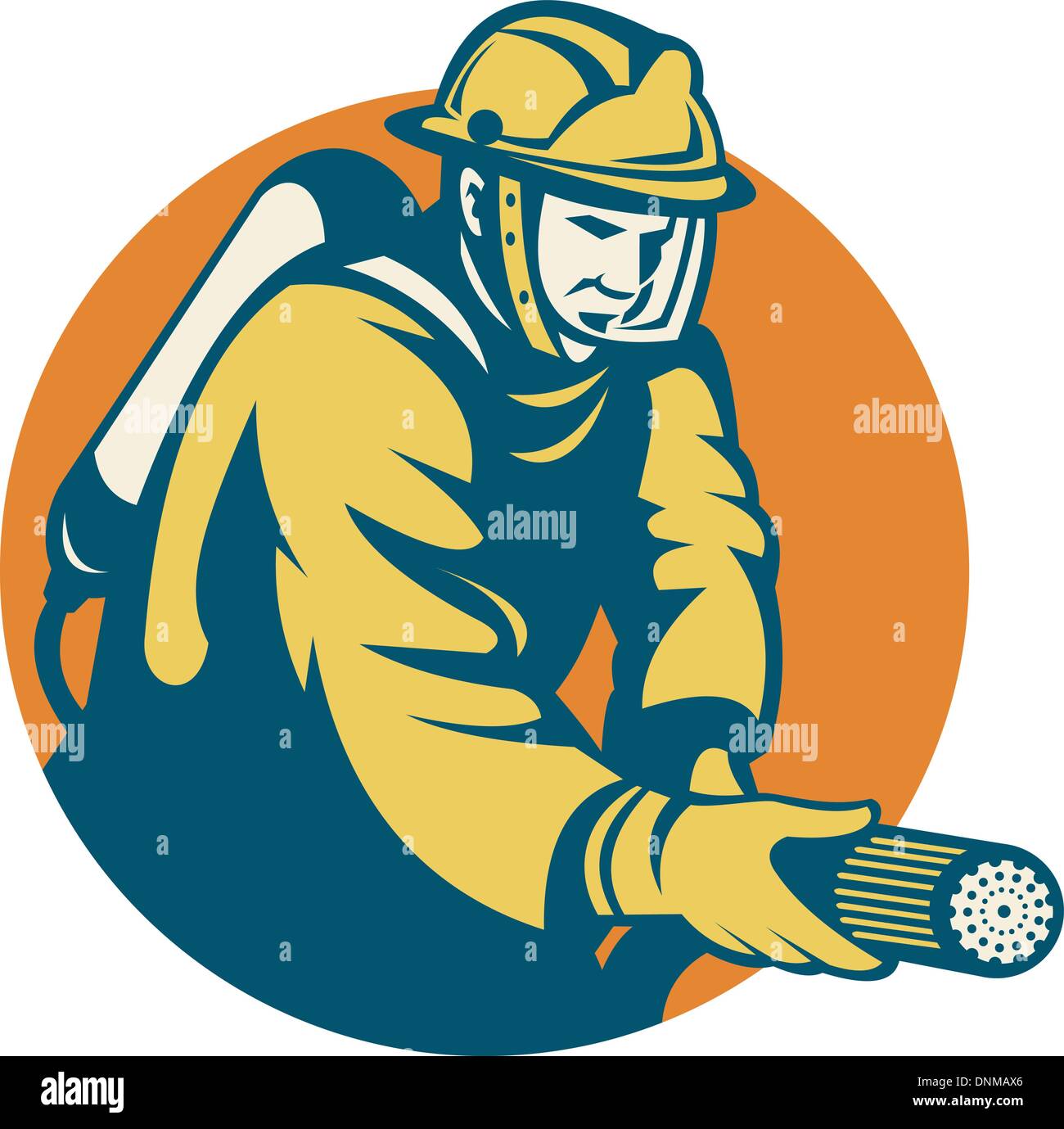 Firefighter vector hi-res stock photography and images - Alamy
