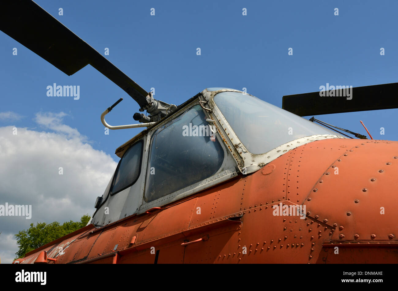Westland Whirlwind helicopter Vintage aircraft close up detail Stock ...
