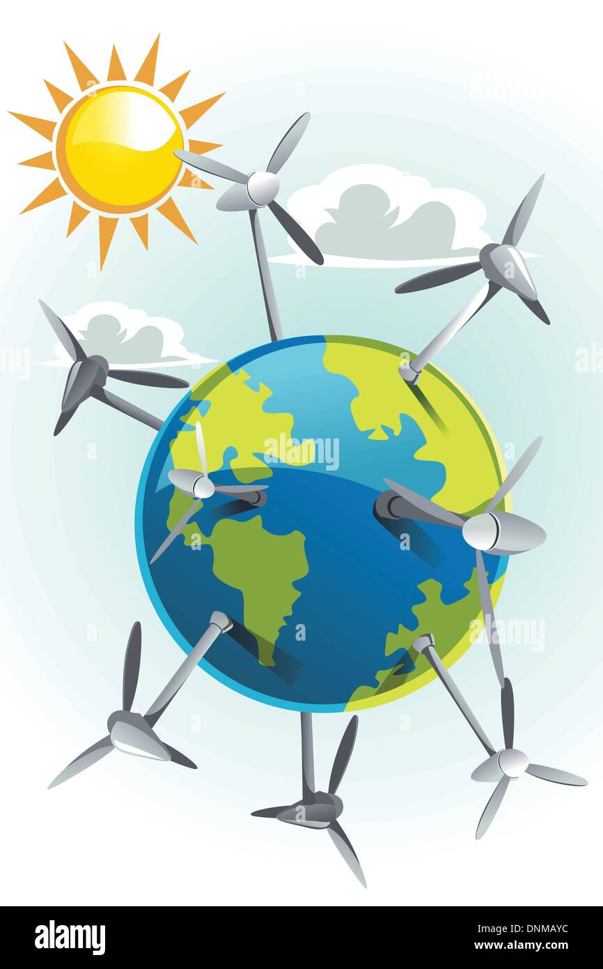 Wind Power Vectors High Resolution Stock Photography and Images - Alamy